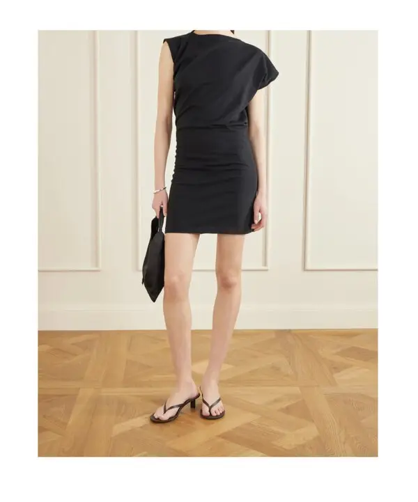 AGOLDE Round Neck Short Sleeve Dress