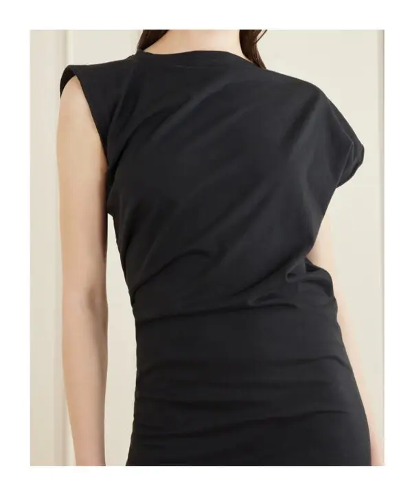 AGOLDE Round Neck Short Sleeve Dress