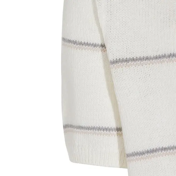 Eleventy Striped Knit Polo Shirt