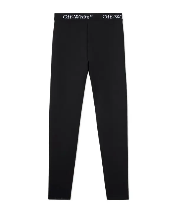 Off-White Logo Waistband Leggings - Black