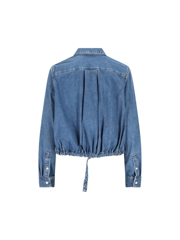 Loewe Embroidered Logo Denim Shirt
