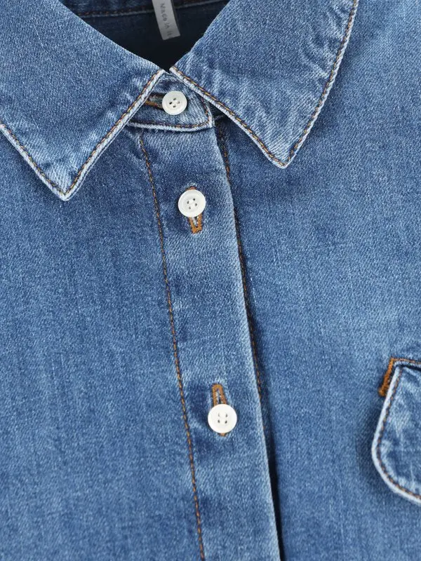 Loewe Embroidered Logo Denim Shirt