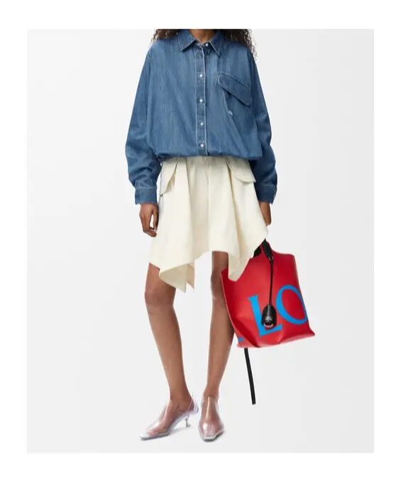 Loewe Embroidered Logo Denim Shirt