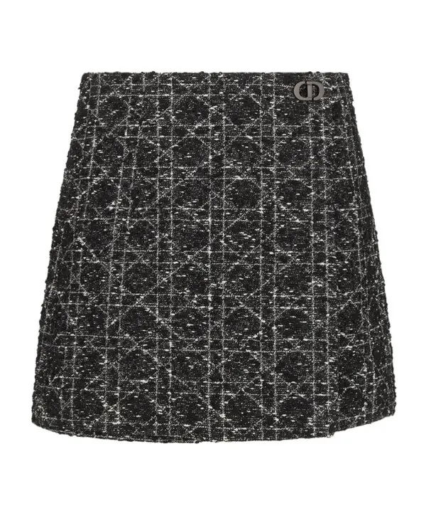Dior Plaid Culottes With Cd Logo Clasp