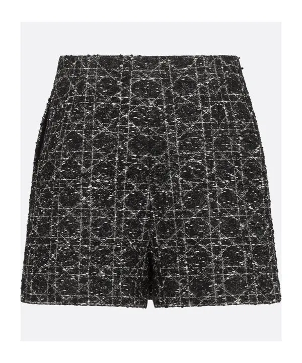 Dior Plaid Culottes With Cd Logo Clasp