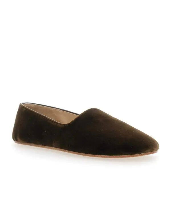 THE ROW Ponti Flat Slippers - Green