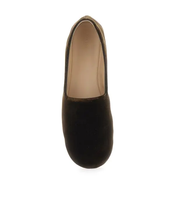 THE ROW Ponti Flat Slippers - Green