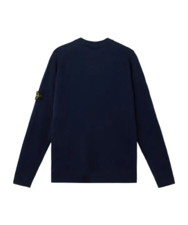Stone Island Compass Badge Crewneck Jumper - Navy