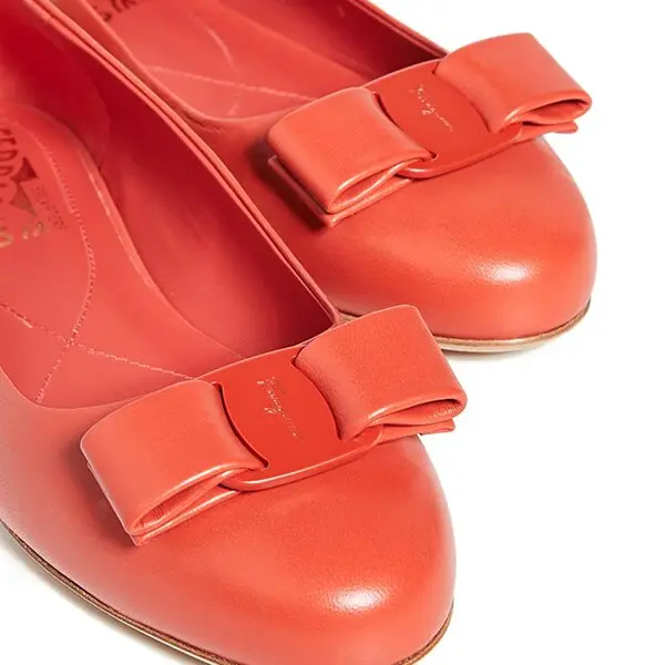FERRAGAMO Bow Detail Ballet Flats