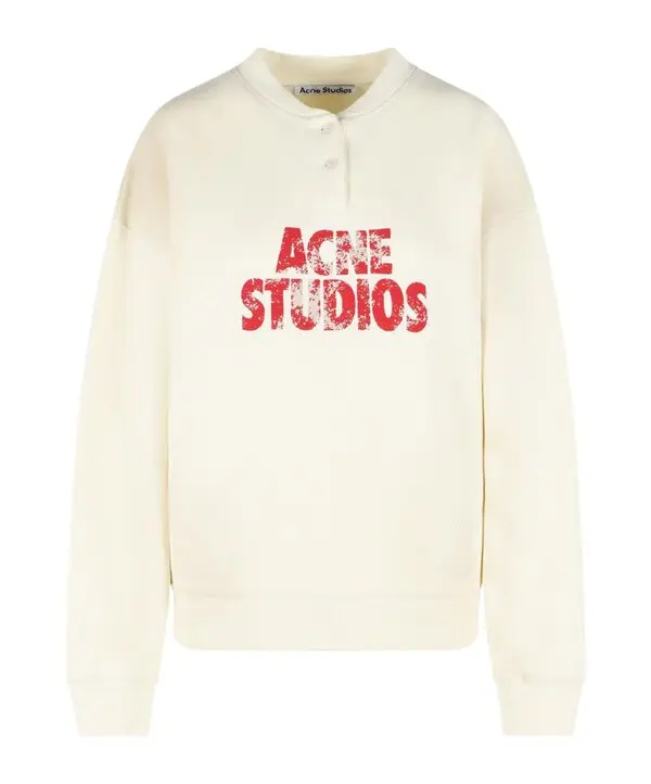 Acne Studios Fleece Logo Sweatshirt - No