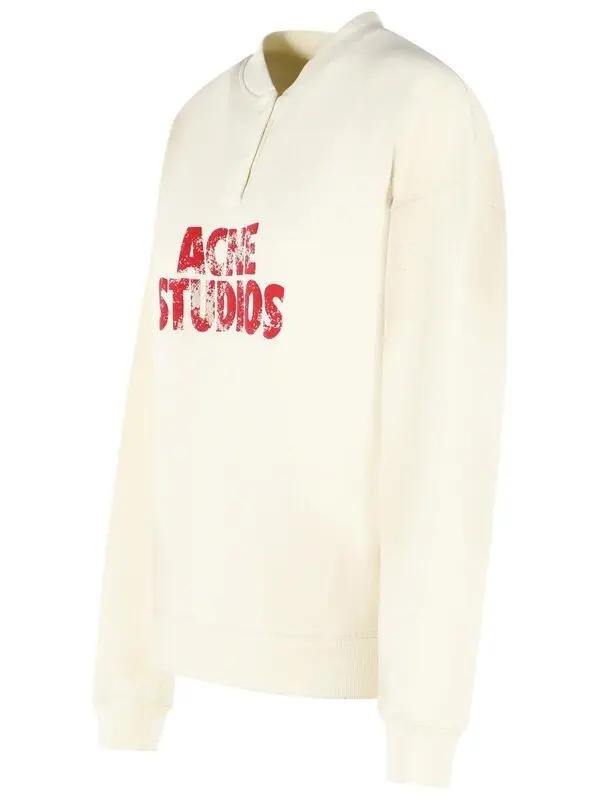 Acne Studios Fleece Logo Sweatshirt - No