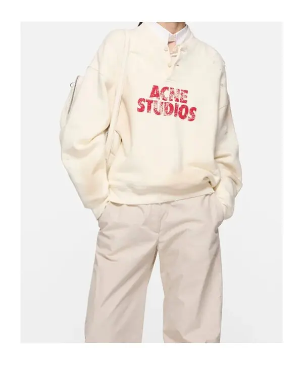 Acne Studios Fleece Logo Sweatshirt - No