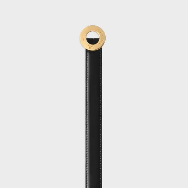 Celine Signature Belt 18mm In Taurillon Leather