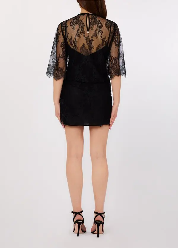 Liu Jo Lace Embellished Mini Dress