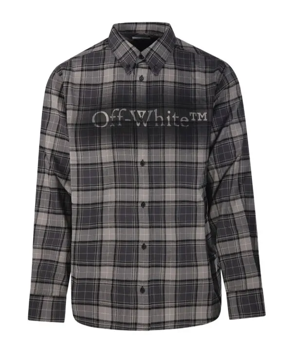 Off-White Spray Check Flannel Shirt