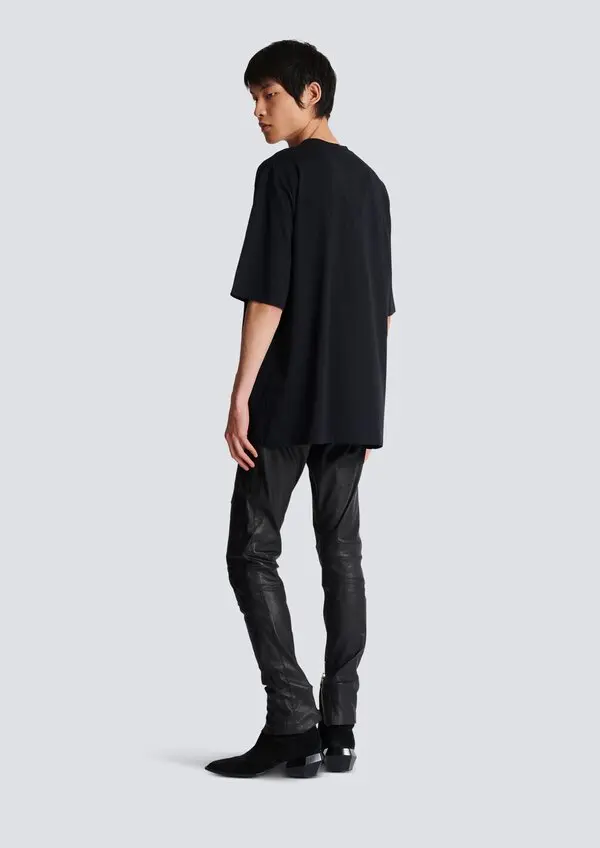 Balmain Logo Embellished Crewneck T-shirt