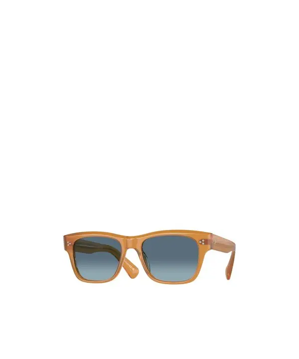 Oliver Spencer Birell Square-frame Sunglasses - Blue