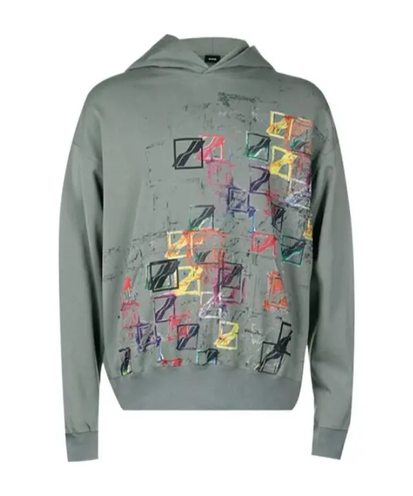We11Done Abstract Print Hoodie