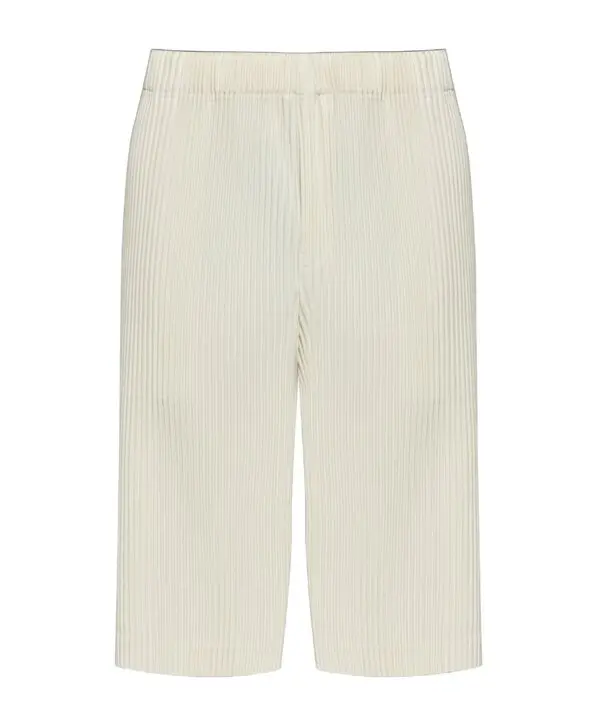 Issey Miyake Homme Plissé Pleated Shorts - Off-white