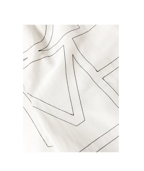 TOTEME Monogram Print Pyjama Pants - White