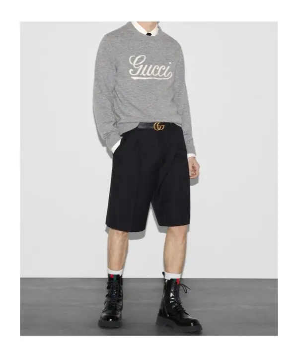 Gucci Pleated Gabardine Shorts