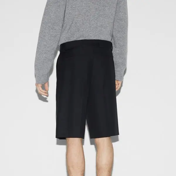 Gucci Pleated Gabardine Shorts