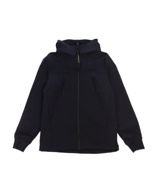 C.P. COMPANY Long Sleeve Zip Jacket With Goggles - Black