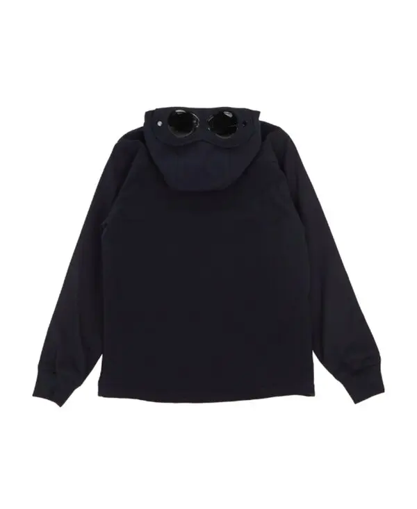 C.P. COMPANY Long Sleeve Zip Jacket With Goggles - Black