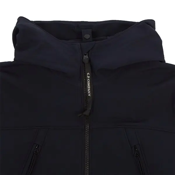C.P. COMPANY Long Sleeve Zip Jacket With Goggles - Black