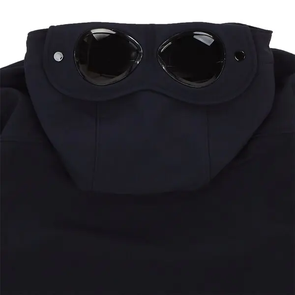 C.P. COMPANY Long Sleeve Zip Jacket With Goggles - Black