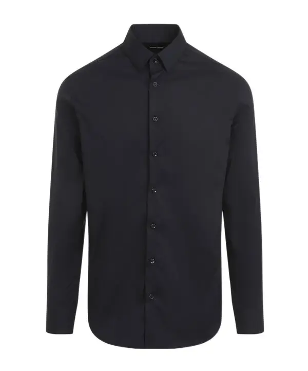 Giorgio Armani Slim-fit Dress Shirt - Deep Navy Blue