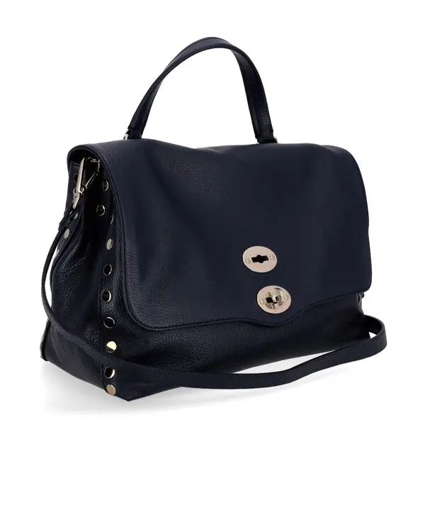ZANELLATO Postina Daily Twist-lock Medium Tote Bag - Black