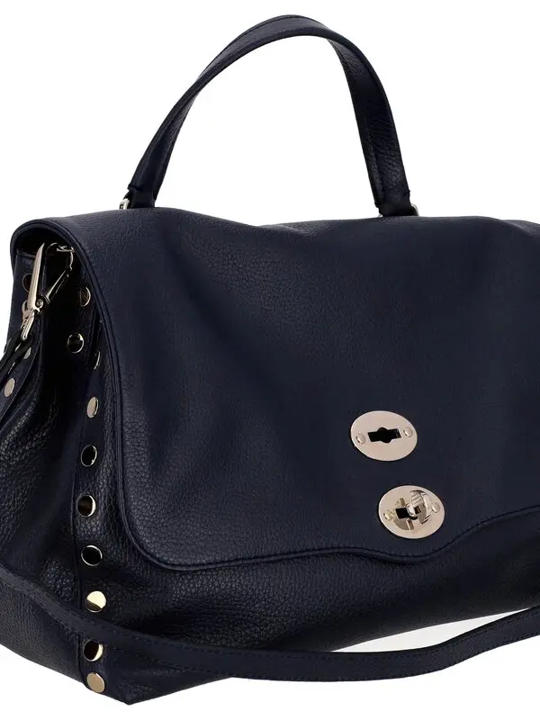 ZANELLATO Postina Daily Twist-lock Medium Tote Bag - Black
