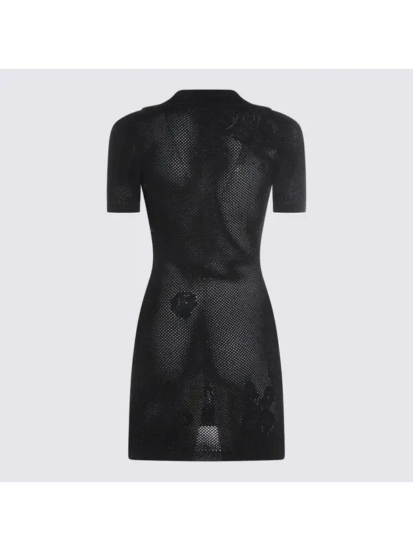 Amiri Lurex Knit Mini Dress