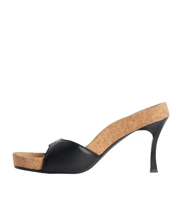 Balenciaga X Scholl Heeled Leather Sandals