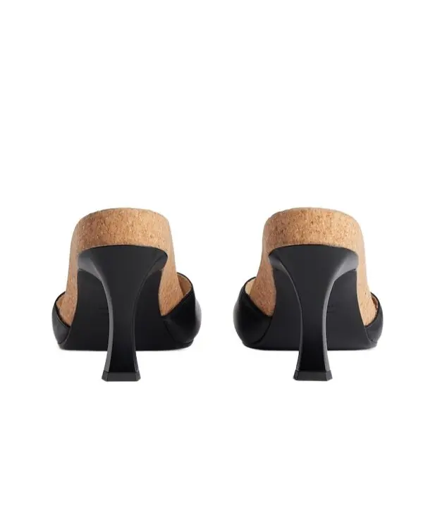 Balenciaga X Scholl Heeled Leather Sandals