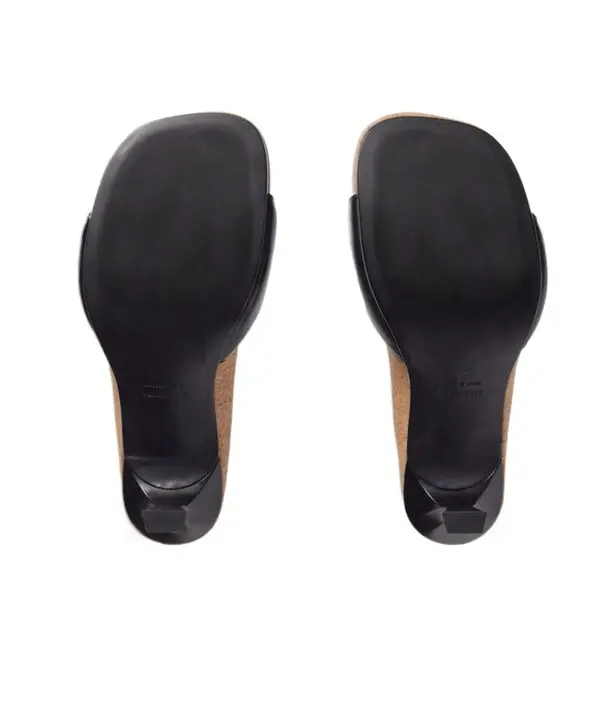 Balenciaga X Scholl Heeled Leather Sandals