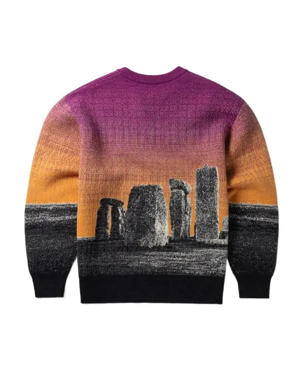 Aries Henget Illustration-print Jumper - Black