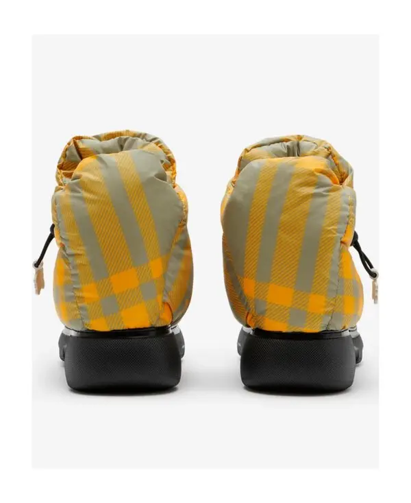 Burberry Check Pillow Drawstring Padded Ankle Boots