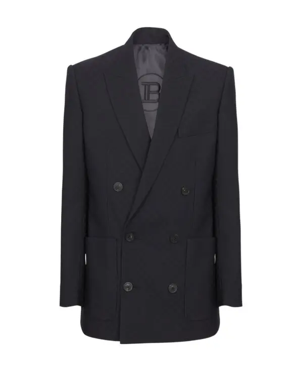 Balmain Double Breasted Tailored Jacket - Black