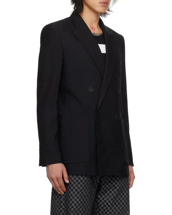 Balmain Double Breasted Tailored Jacket - Black