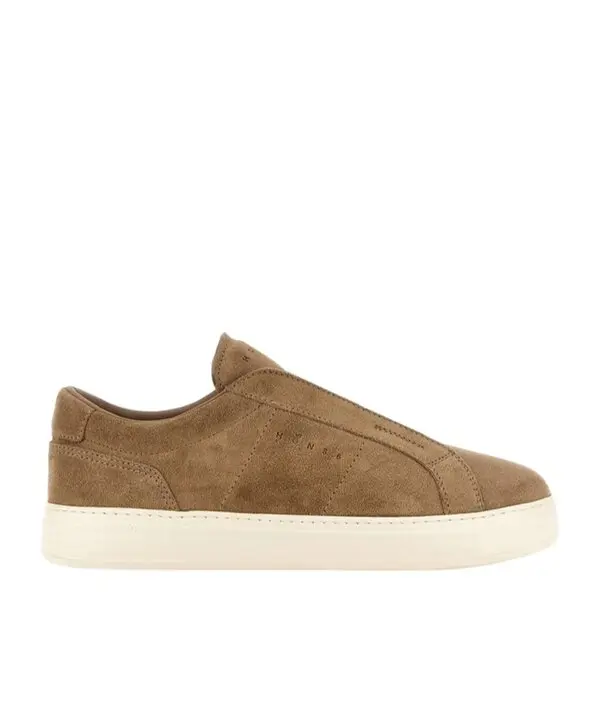 Hogan Suede Slip-on Sneakers With Platform Sole - Brown