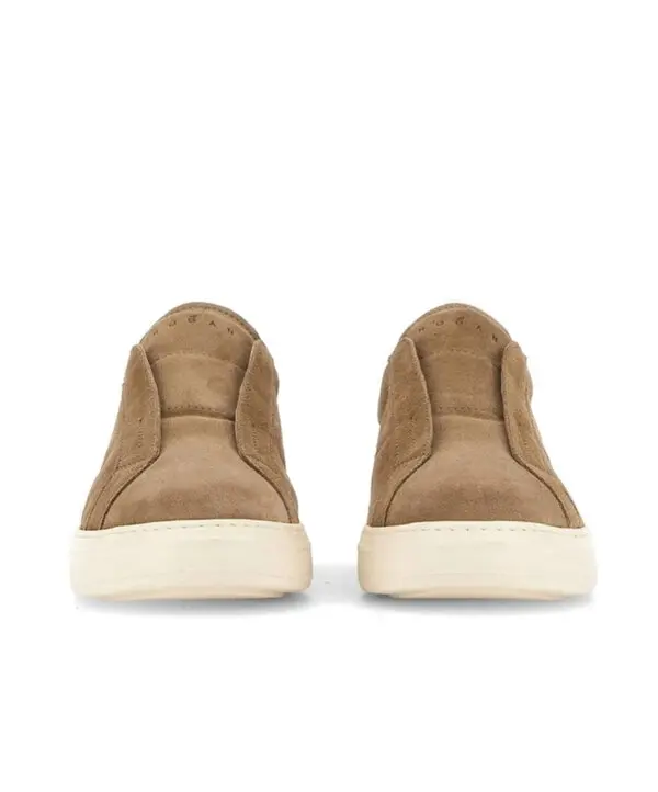 Hogan Suede Slip-on Sneakers With Platform Sole - Brown