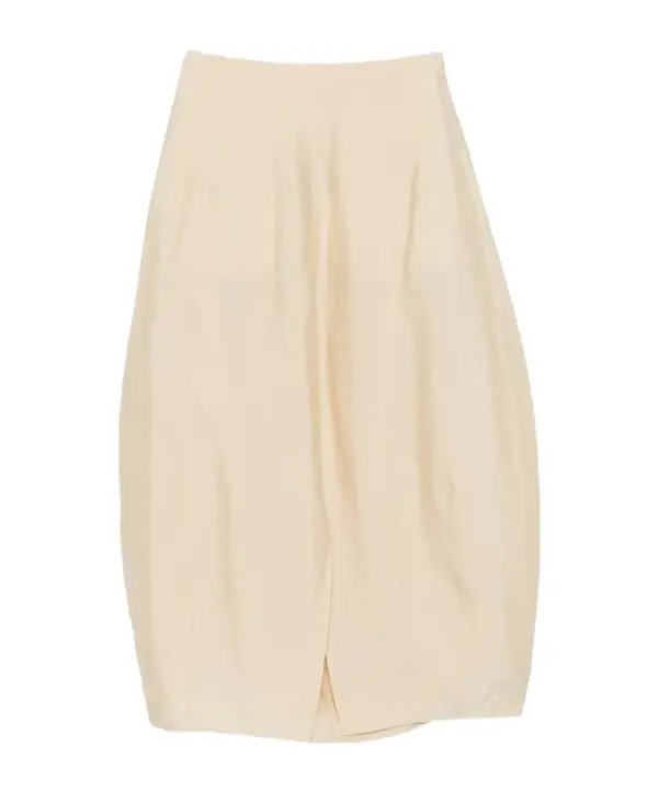 TOTEME Slit-detailed Midi Skirt - Nude