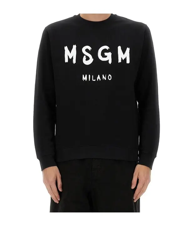 MSGM Logo-printed Crewneck Sweatshirt