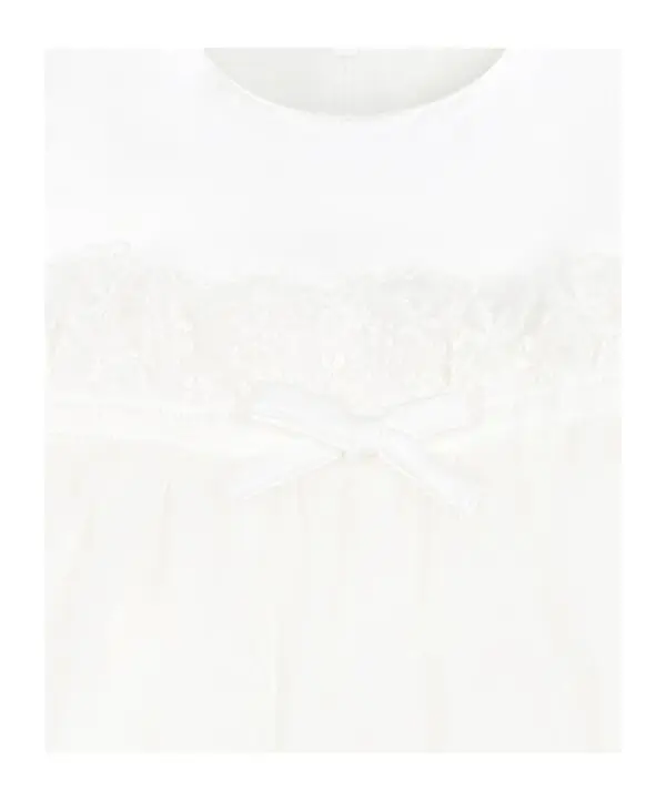 Monnalisa Tulle Dress With Ruffles And Bows