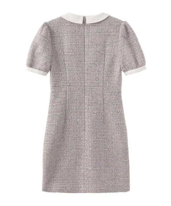 Marissa Chiara Mini Dress With Peter Pan Collar And Contrasting Trim