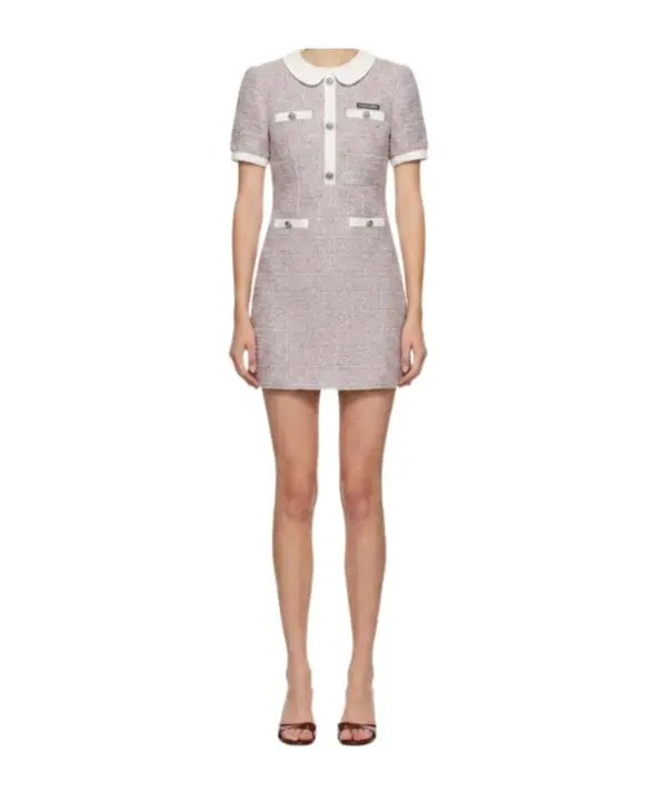 Marissa Chiara Mini Dress With Peter Pan Collar And Contrasting Trim