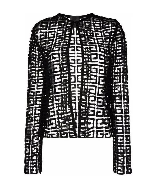 Givenchy 4g Guipure Cardigan Jacket