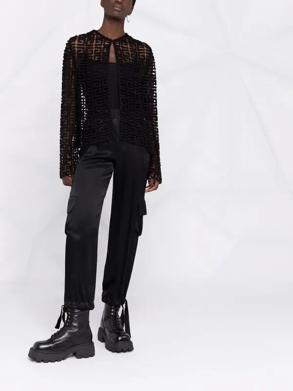 Givenchy 4g Guipure Cardigan Jacket
